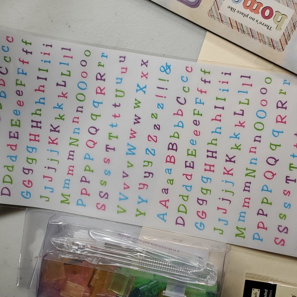 Office | Scrapbooking Lot Bundle Baby Stickers Wire Alphabet Ribbon ...